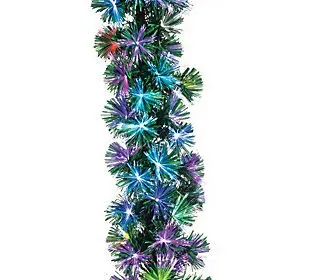 GERSON INTERNATIONAL 6' Long Color Changing Fiber Optic Garland G Erson Co - One-color