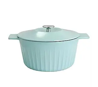 MARTHA STEWART 5-qt Cast Iron Embossed Dutch Ov N W/ Lid - One-color