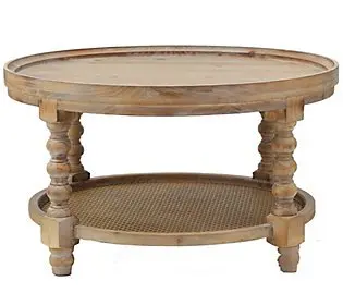 VALERIE PARR HILL Wood Dolloped Oval Side Table Valerie - One-color