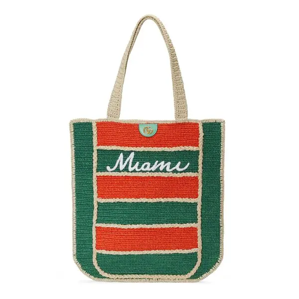 Gucci North America Exclusive Straw Effect Bag