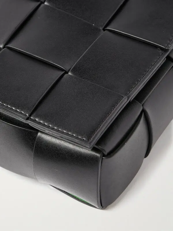 Bottega Veneta Intrecciato Leather Messenger Bag