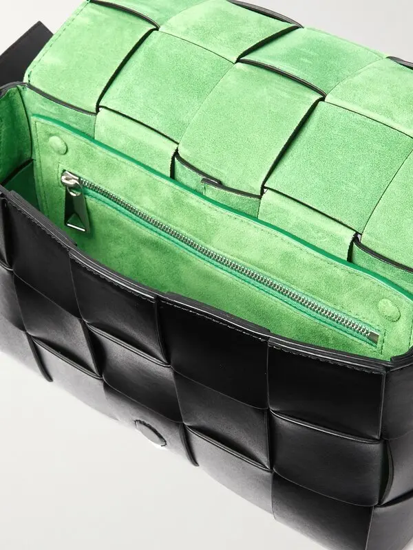 Bottega Veneta Intrecciato Leather Messenger Bag
