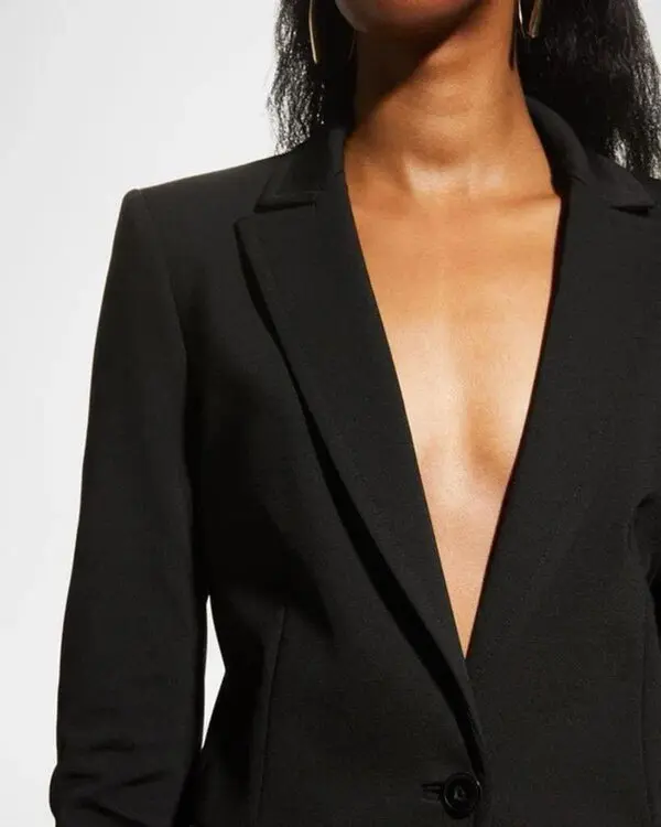 Alice + Olivia Breann Fitted Blazer - Black