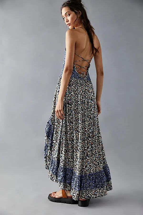 Free People One I Love Dress By - Denim Combo | Editorialist