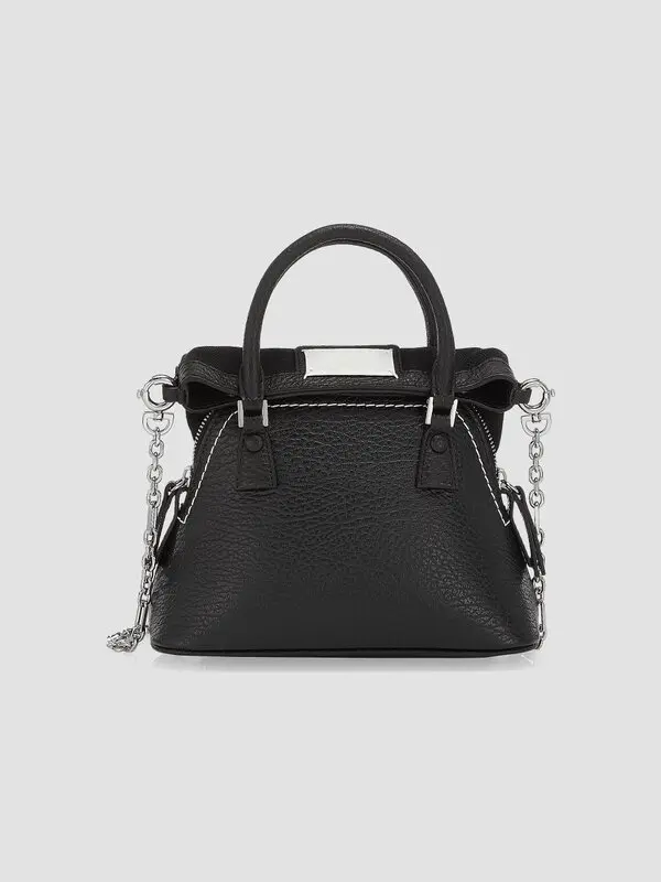 MAISON MARGIELA Micro 5ac Leather Tote - Black