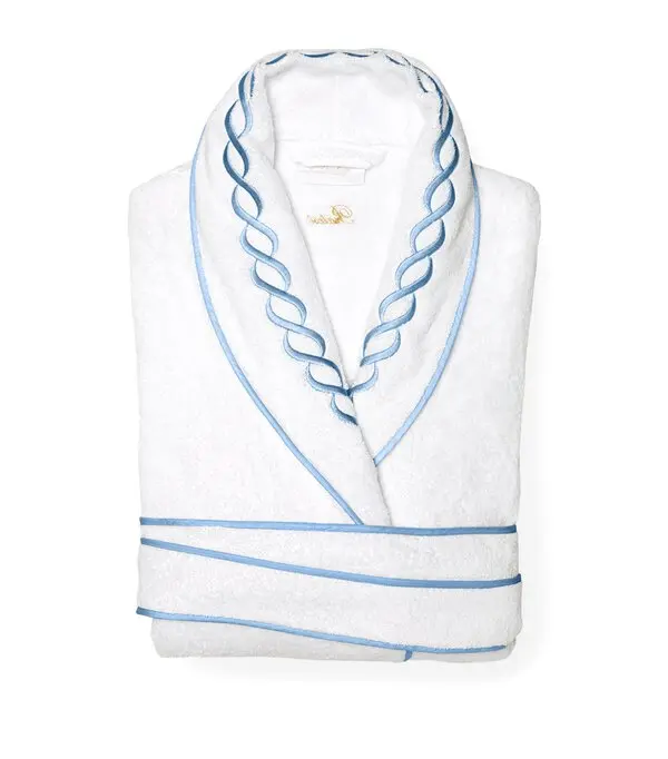 PRATESI Cotton Treccia Bathrobe - Blue
