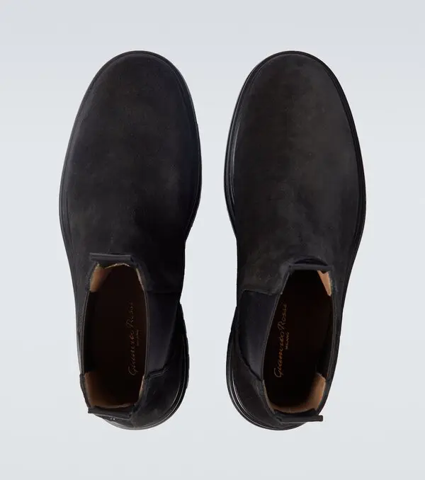 GIANVITO ROSSI Chester Suede Ankle Boots