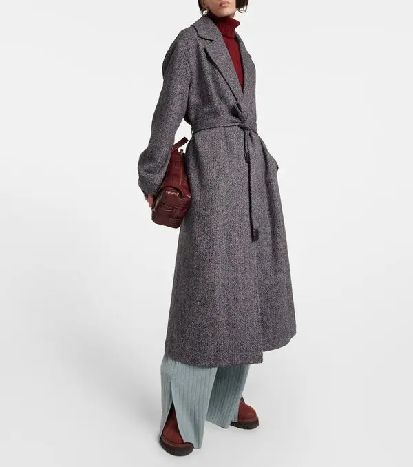 Loro Piana Henrik Belted Cashmere Coat - Grey | Editorialist