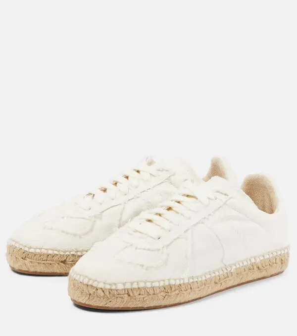 MAISON MARGIELA Canvas Espadrille Sneakers - White