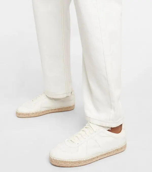 MAISON MARGIELA Canvas Espadrille Sneakers - White