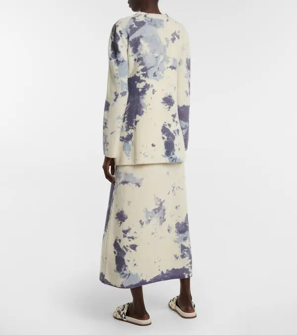 Chloé Tie-dye Cashmere Minidress