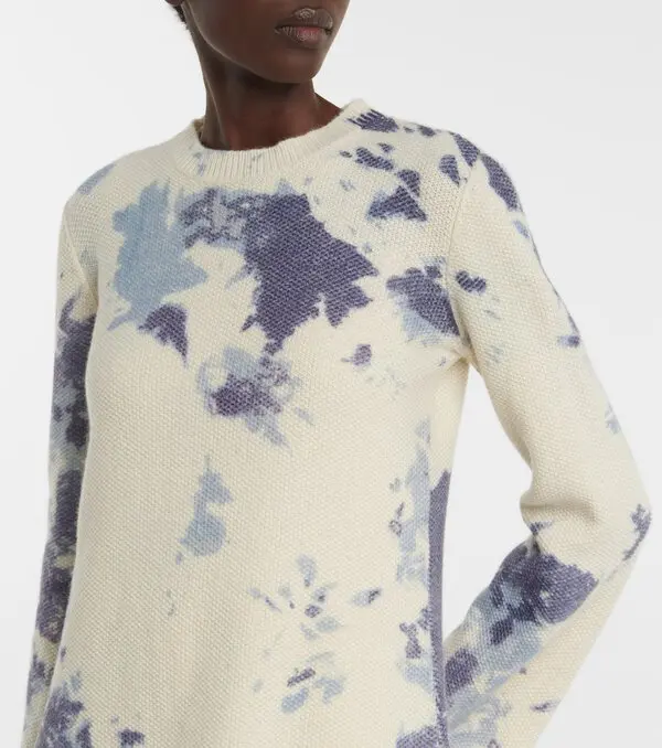 Chloé Tie-dye Cashmere Minidress