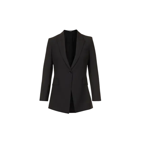 Theory Etiennette Relaxed-fit Wool-blend Jacket - Black
