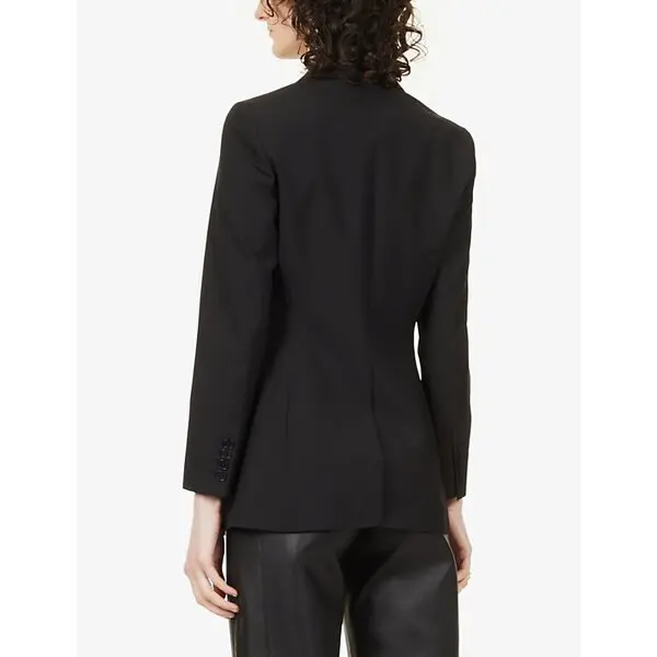 Theory Etiennette Relaxed-fit Wool-blend Jacket - Black