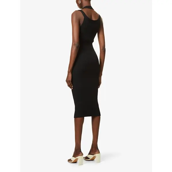 Simkhai Miriam V-neck Knitted Midi Dress