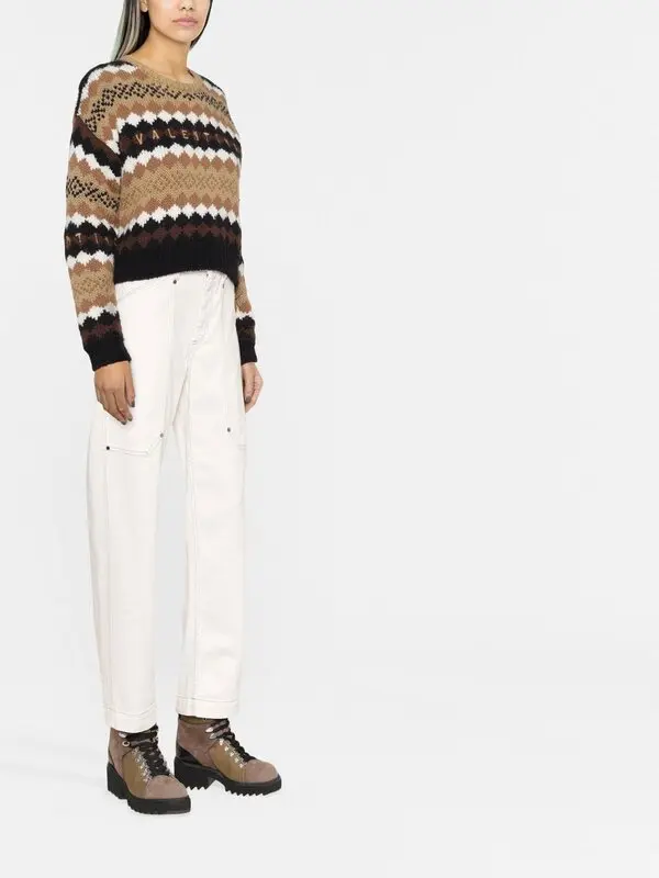 Brunello Cucinelli Contrast-stitching Straight-leg Jeans
