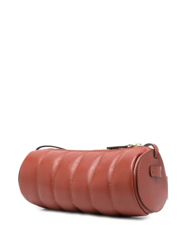 Manu Atelier Padded Cylinder Shoulder Bag - Red
