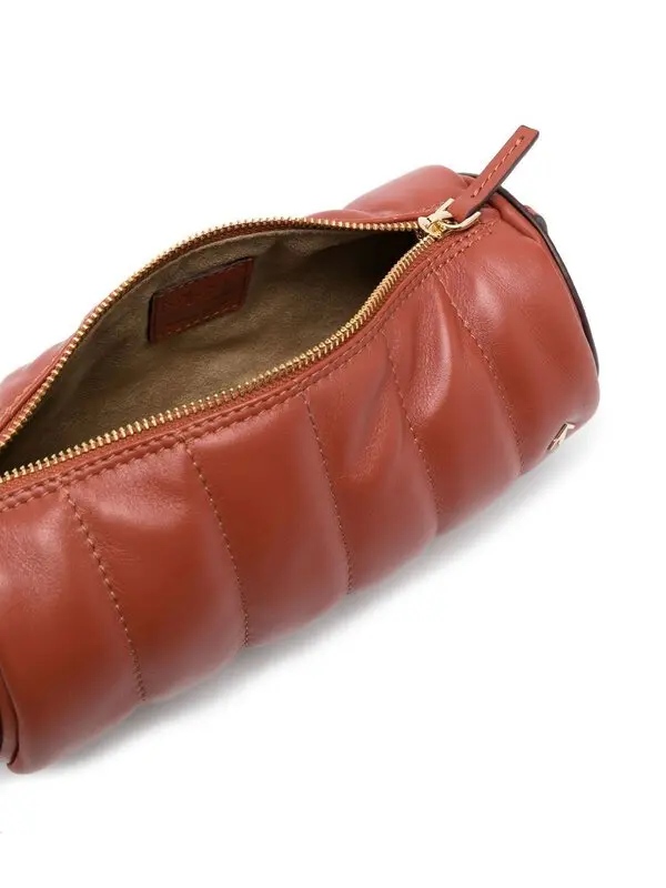 Manu Atelier Padded Cylinder Shoulder Bag - Red