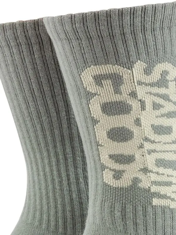 STADIUM GOODS Ribbed Logo Socks - Green