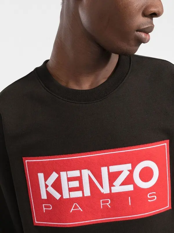 Kenzo Logo-patch Crew-neck Sweatshirt