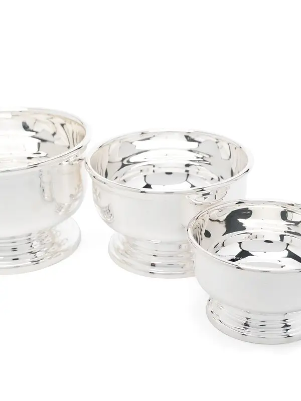 Ralph Lauren Set Of 3 Steel Nut Bowls