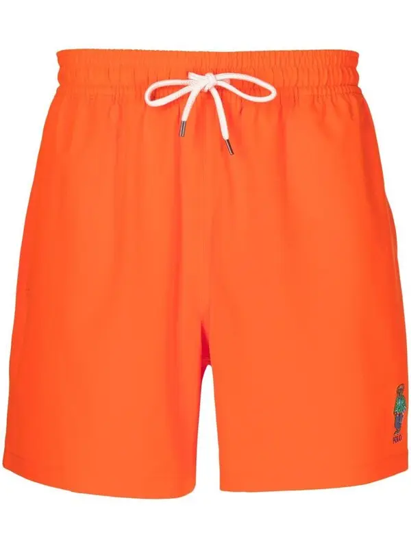Polo Ralph Lauren Traveler Polo Pony Swim Shorts - Orange