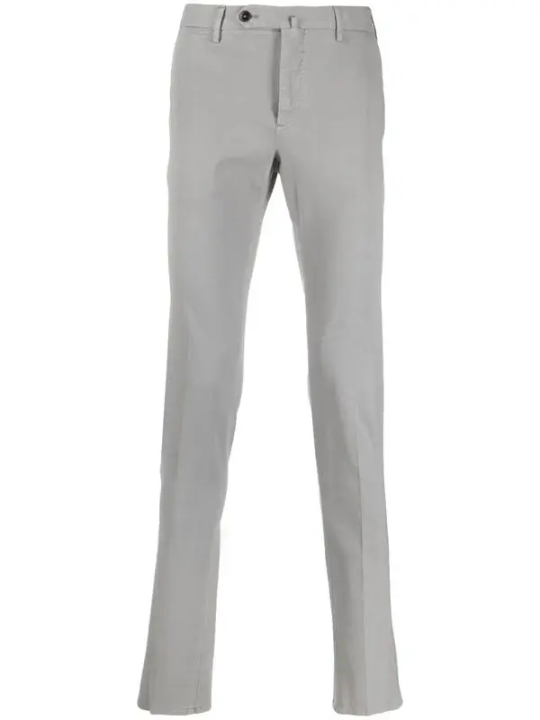 PT TORINO Mid-rise Skinny Trousers - Grey