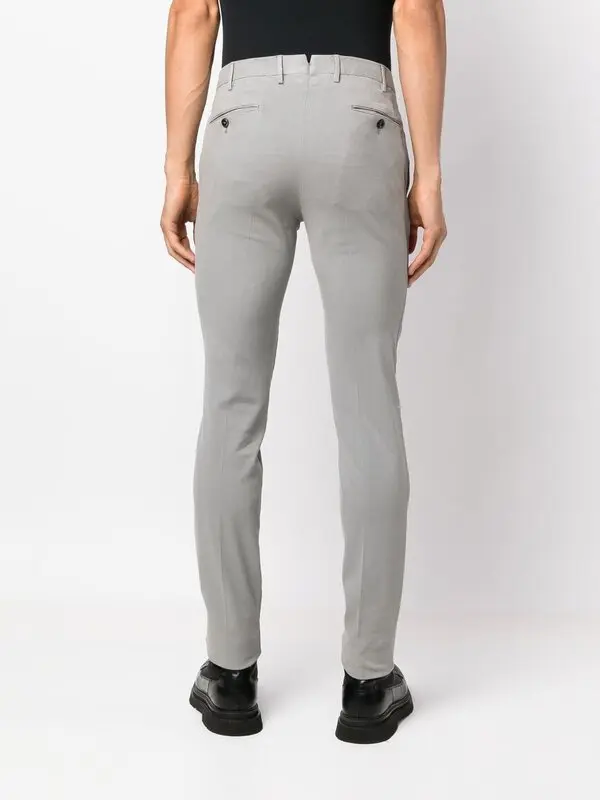 PT TORINO Mid-rise Skinny Trousers - Grey