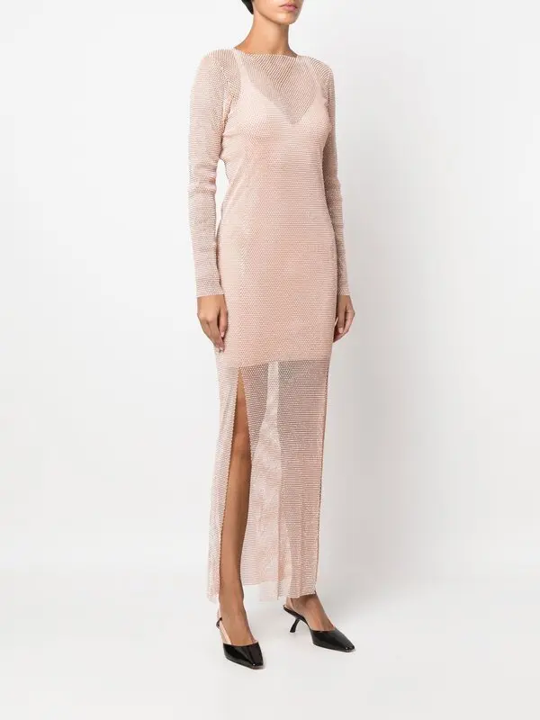 SANTA BRANDS Rhinestone-embellished Maxi Dress - Pink