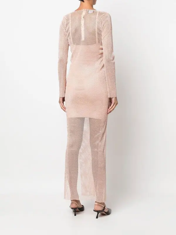SANTA BRANDS Rhinestone-embellished Maxi Dress - Pink
