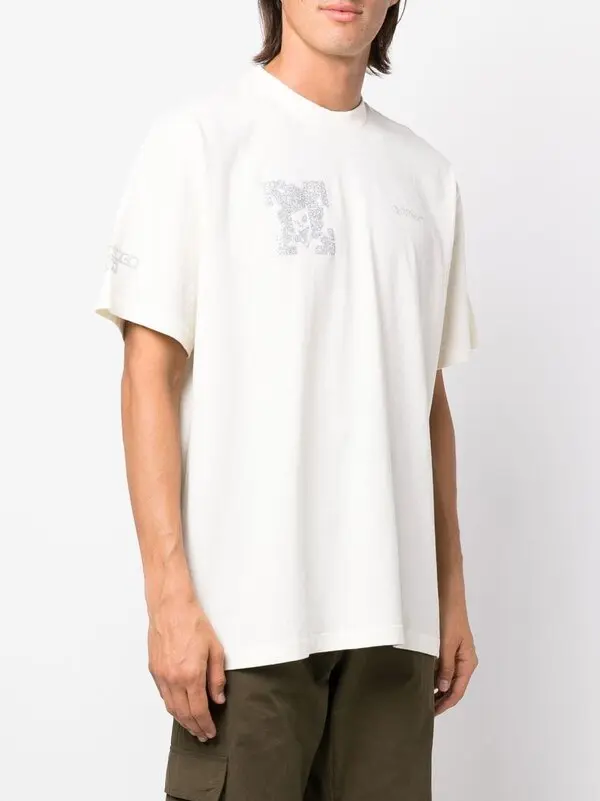 Off-White Off- X Circoloco Glitter-logo T-shirt
