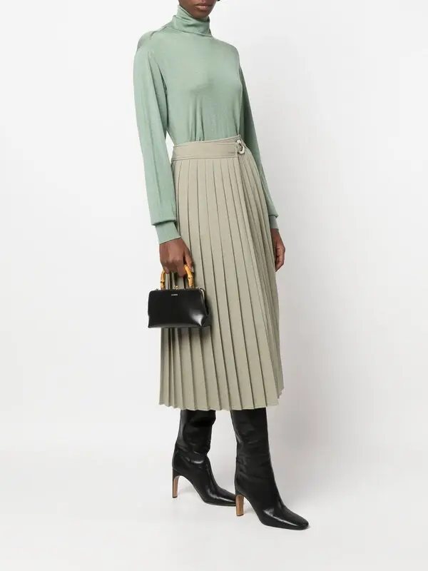 JIL SANDER - Jil Sander Goji Mini Bamboo Handle Bag