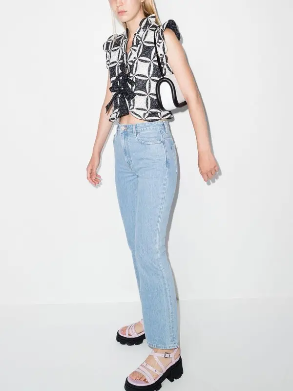GANNI Betzy Flared Jeans - Blue