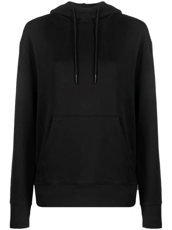 Vince Drawstring Pullover Hoodie - Black