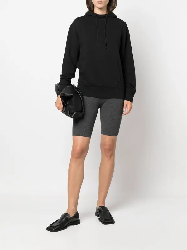 Vince Drawstring Pullover Hoodie - Black