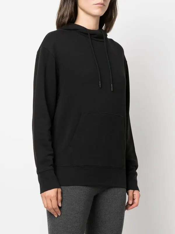 Vince Drawstring Pullover Hoodie - Black