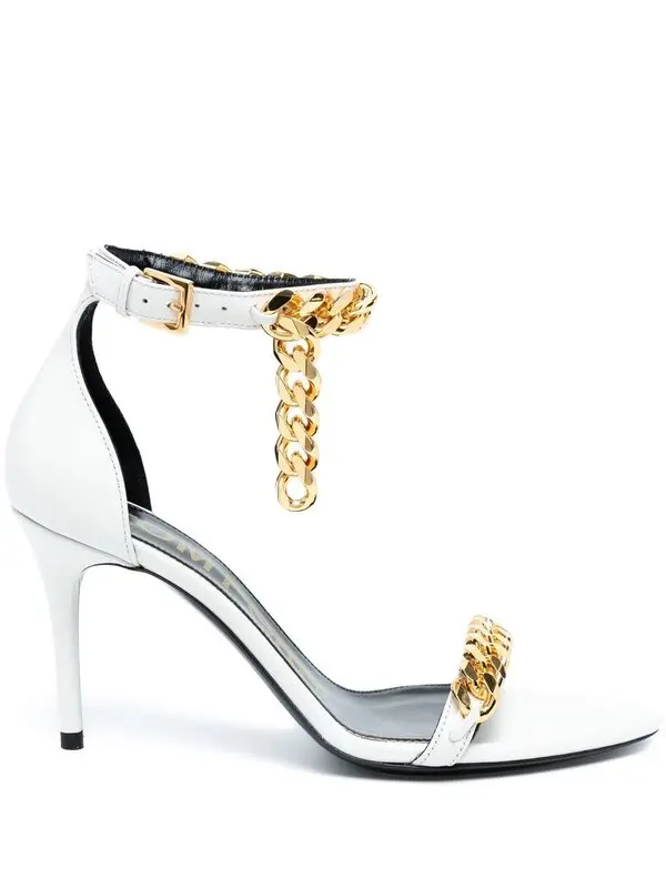 TOM FORD Chain-embellished Leather Sandals