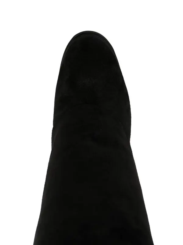 Casadei Knee-length Suede Boots - Black