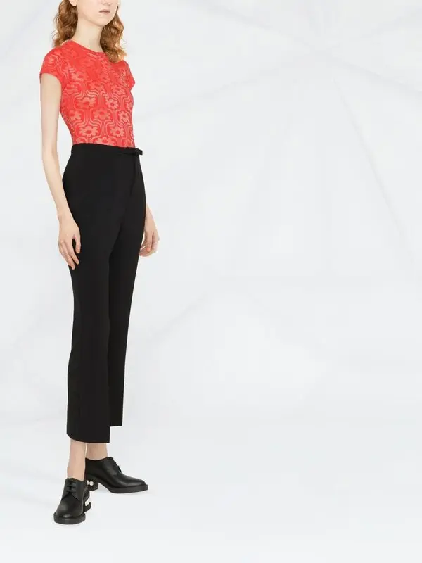 Red Valentino Cropped Straight-leg Trousers