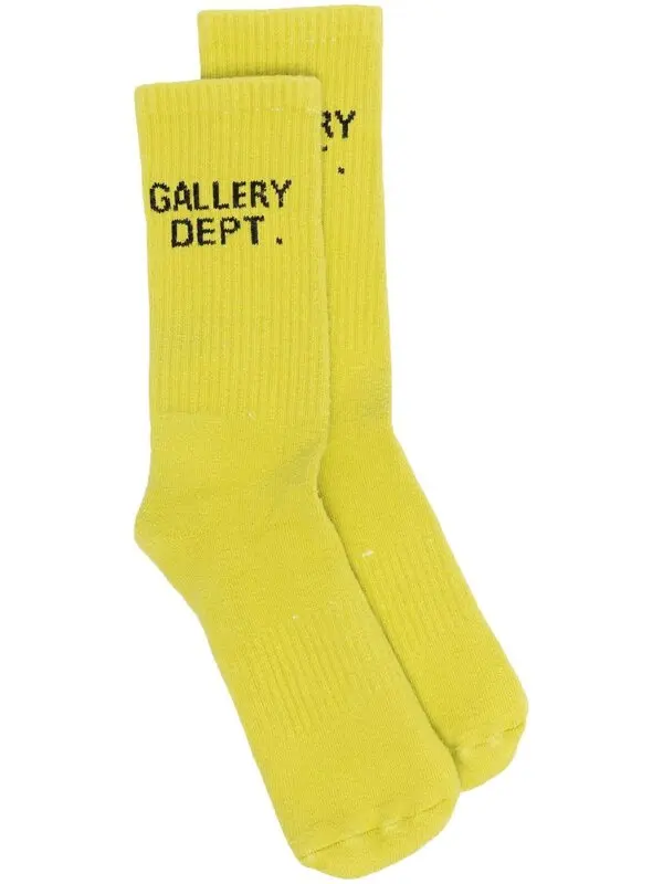 GALLERY DEPT. Logo-print Ankle Socks - Green