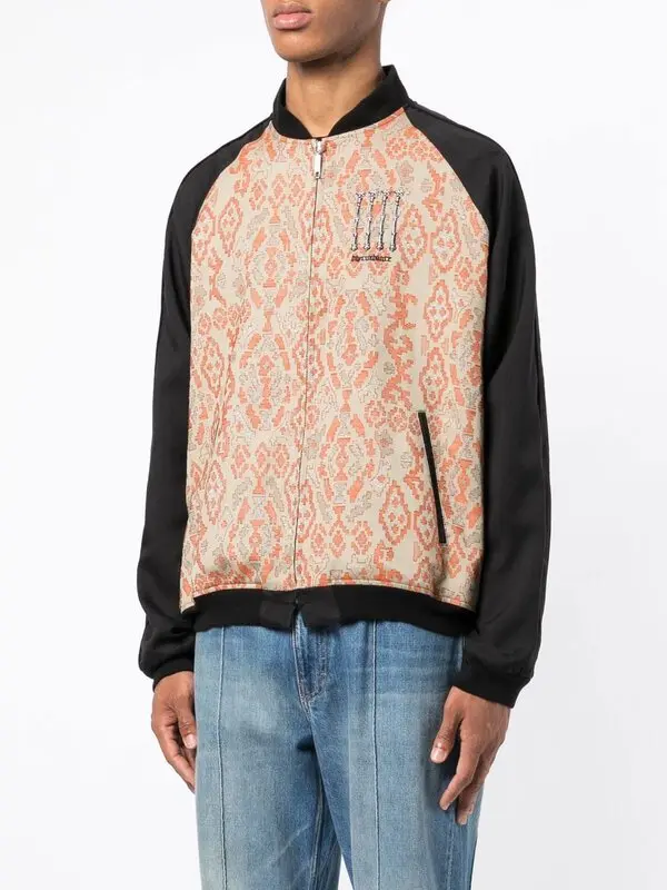CHILDREN OF THE DISCORDANCE Patterned-jacquard Bomber Jacket