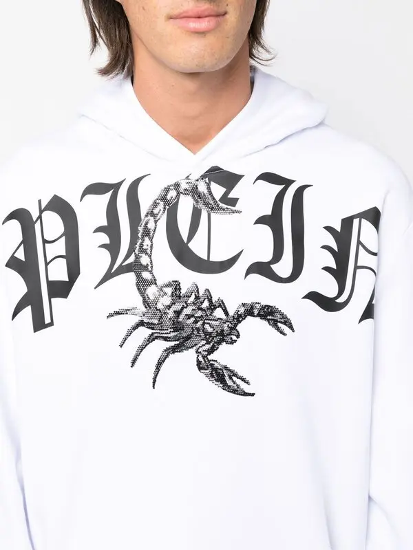 Philipp Plein Logo-print Long-sleeve Hoodie