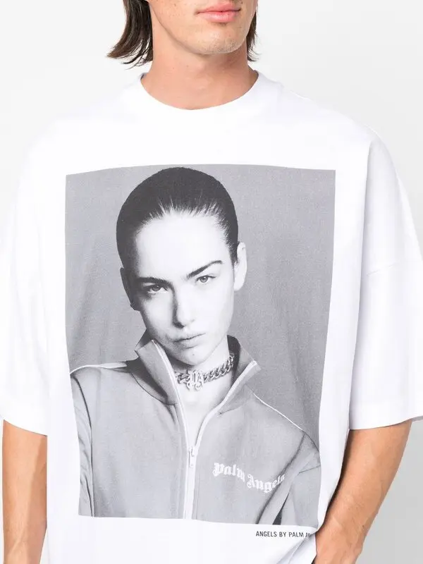 Palm Angels X Sims Photograph-print T-shirt - White