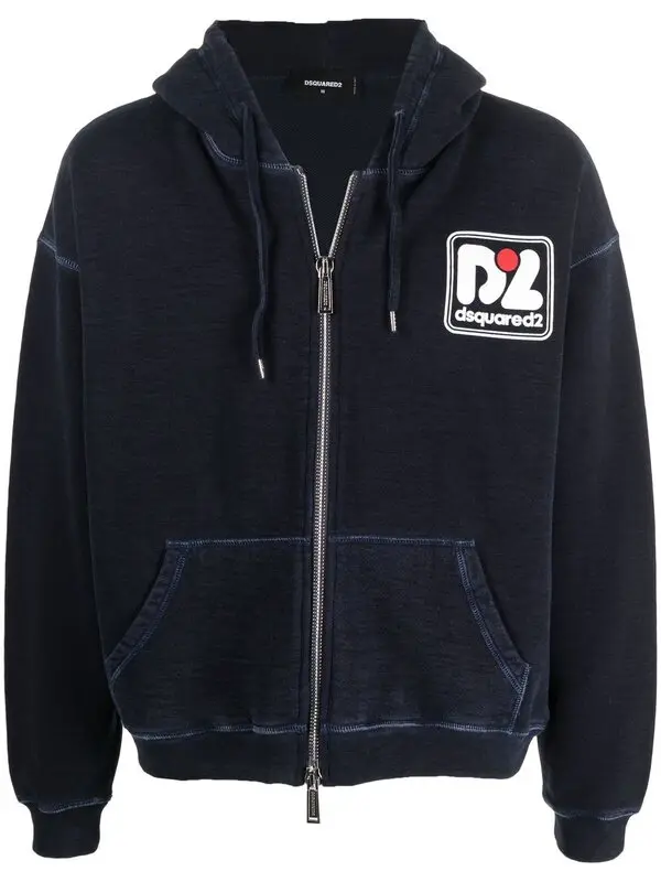 Dsquared2 Logo-print Zip-up Hoodie