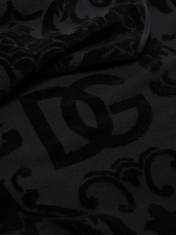 Dolce & Gabbana Terry Cotton Towels - Black