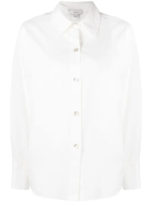 Vince Front Button-fastening Shirt - White