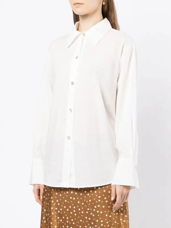 Vince Front Button-fastening Shirt - White
