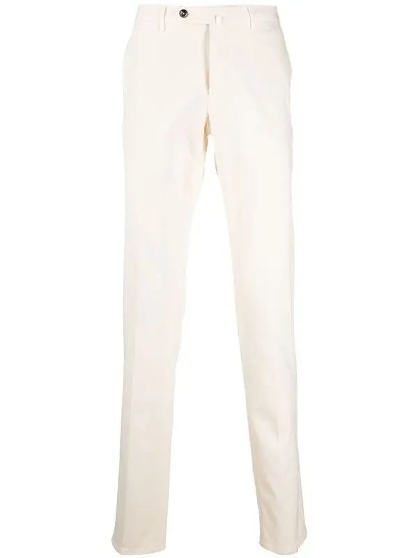 PT TORINO Mid-rise Straight-leg Trousers - Neutrals