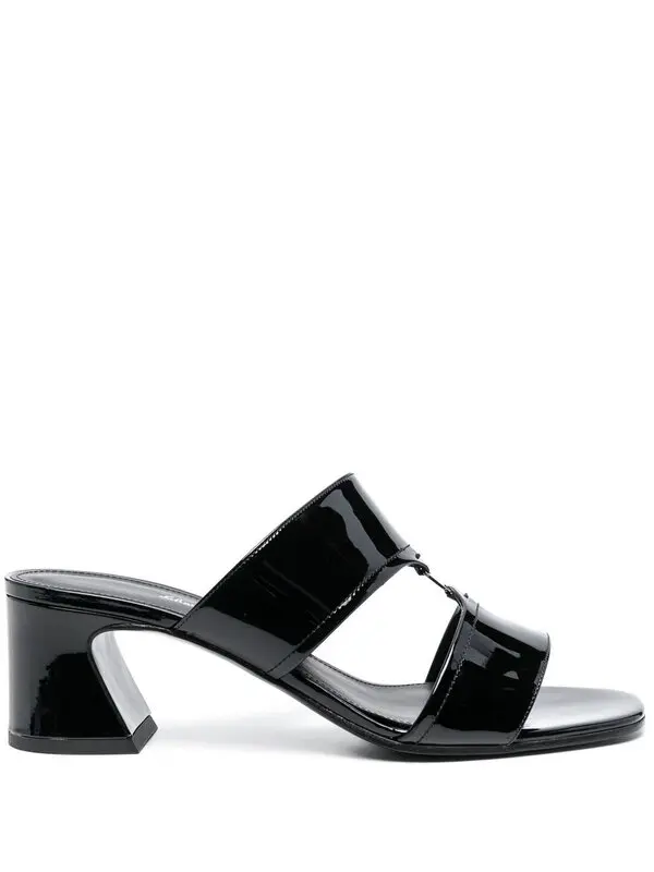 FERRAGAMO Double-strap Sandals - Black