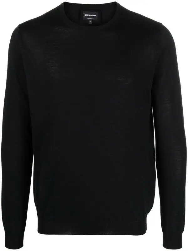 Giorgio Armani Crew-neck Sweatshirt - Black